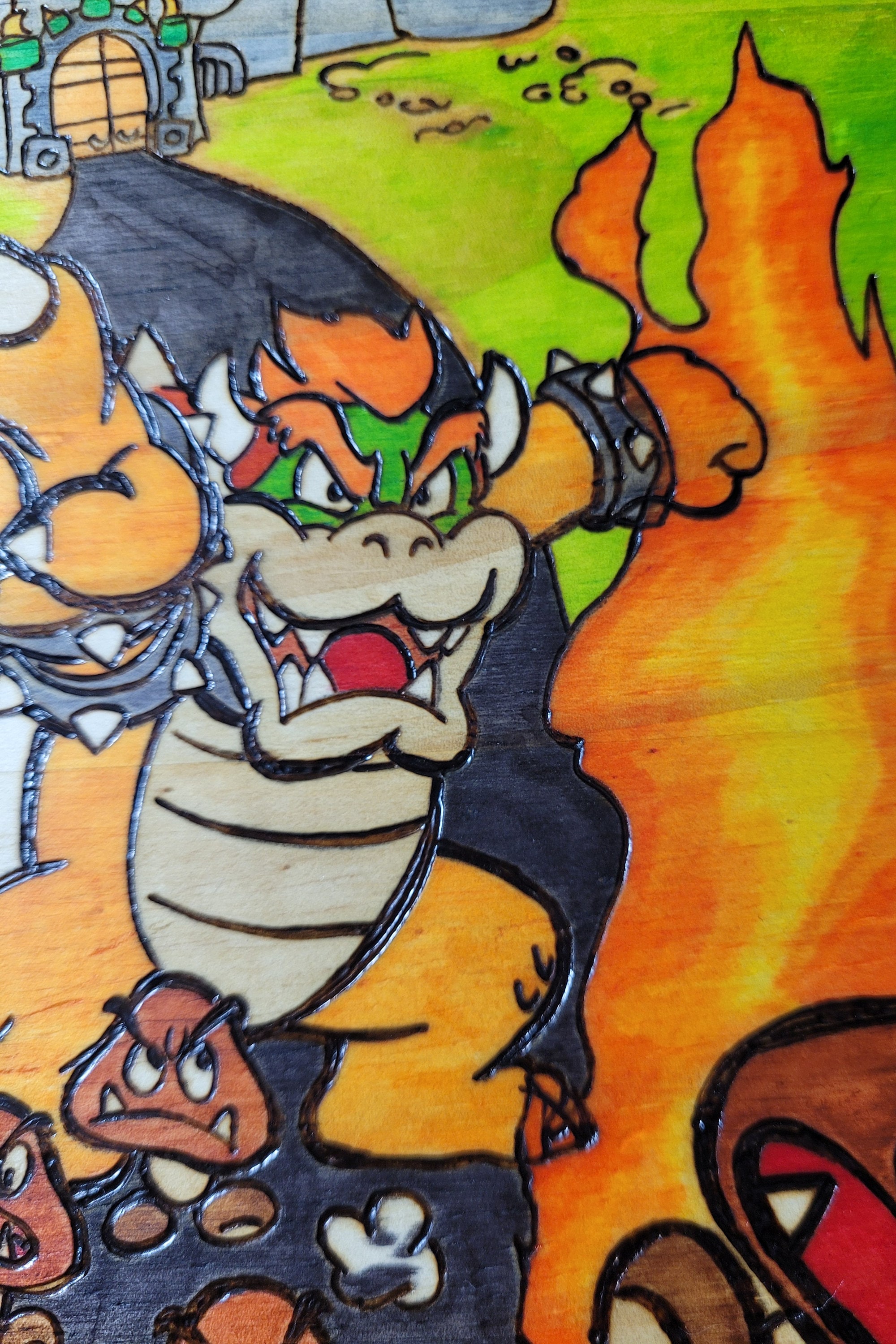 Bowser's Castle Wall Art - Etsy