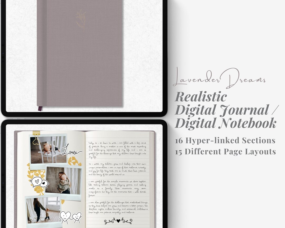 Ultra Realistic Digital Journal Digital Notebook Digital - Etsy