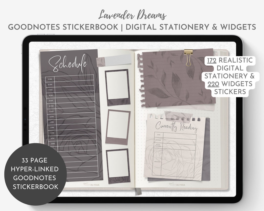Digital Planner Stickers, Ultra Realistic Digital Stickers, Widgets ...