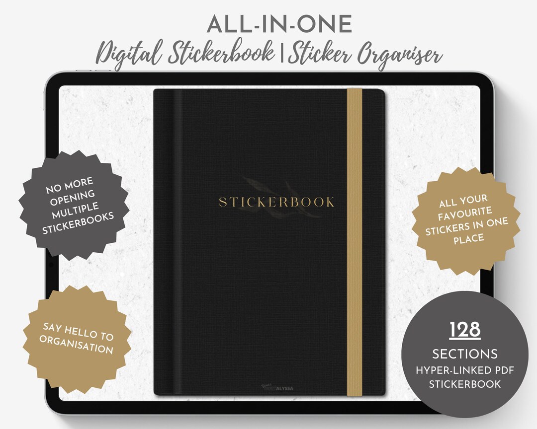 Digital Sticker Organizer, Digital Stickerbook, Digital Sticker Book ...