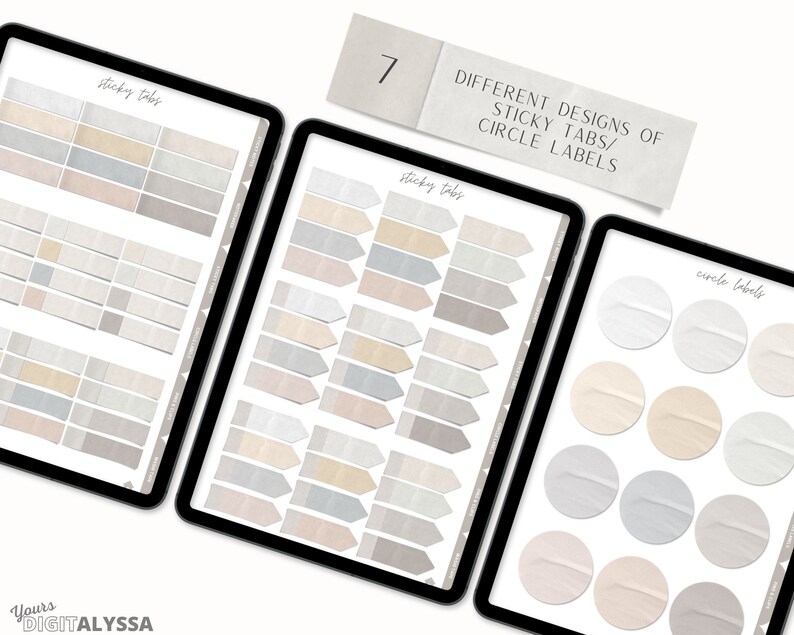 Digital Sticky Notes Digital Note-taking Stickers Digital - Etsy