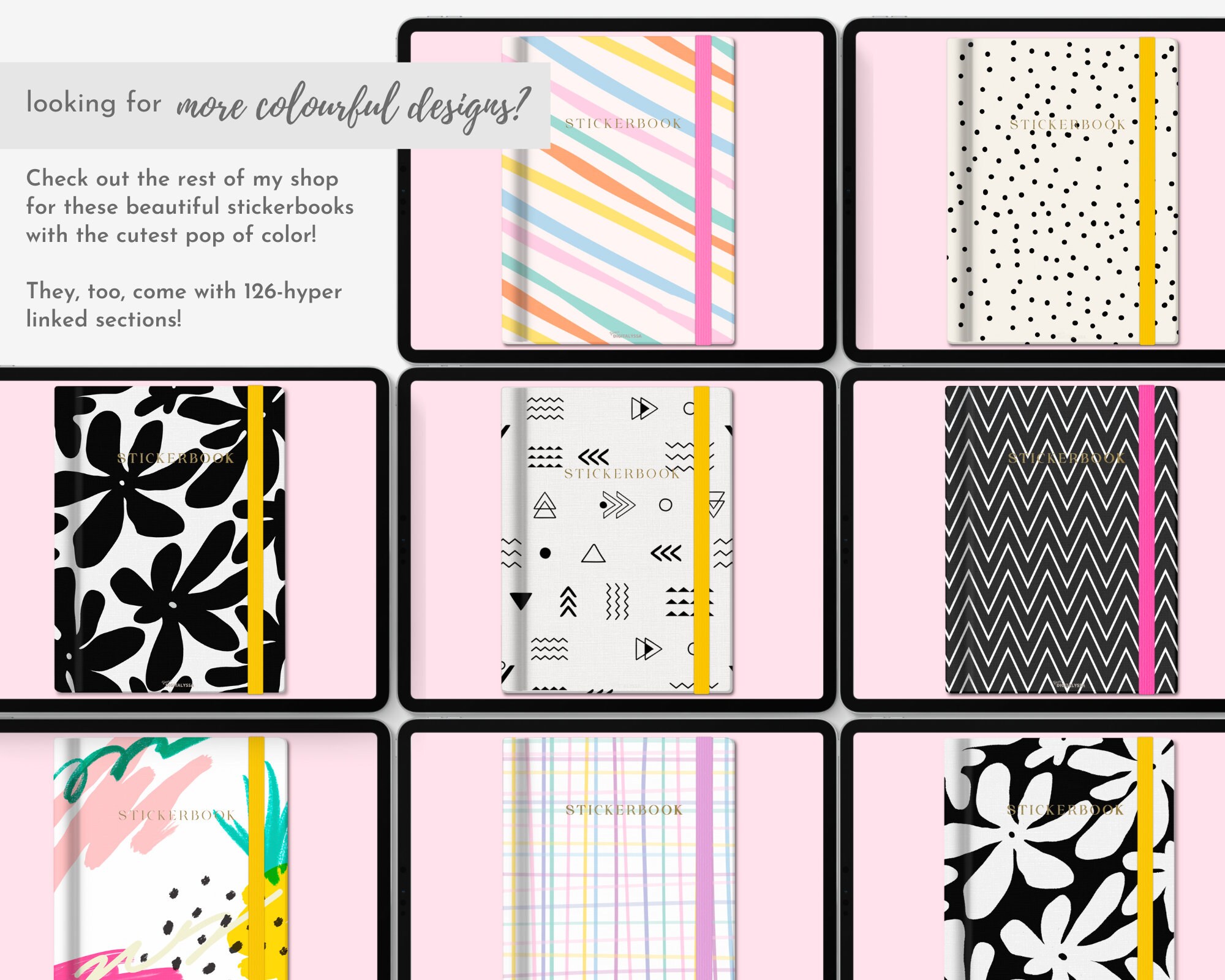 Digital Sticker Organizer, Digital Stickerbook, Digital Sticker Book ...