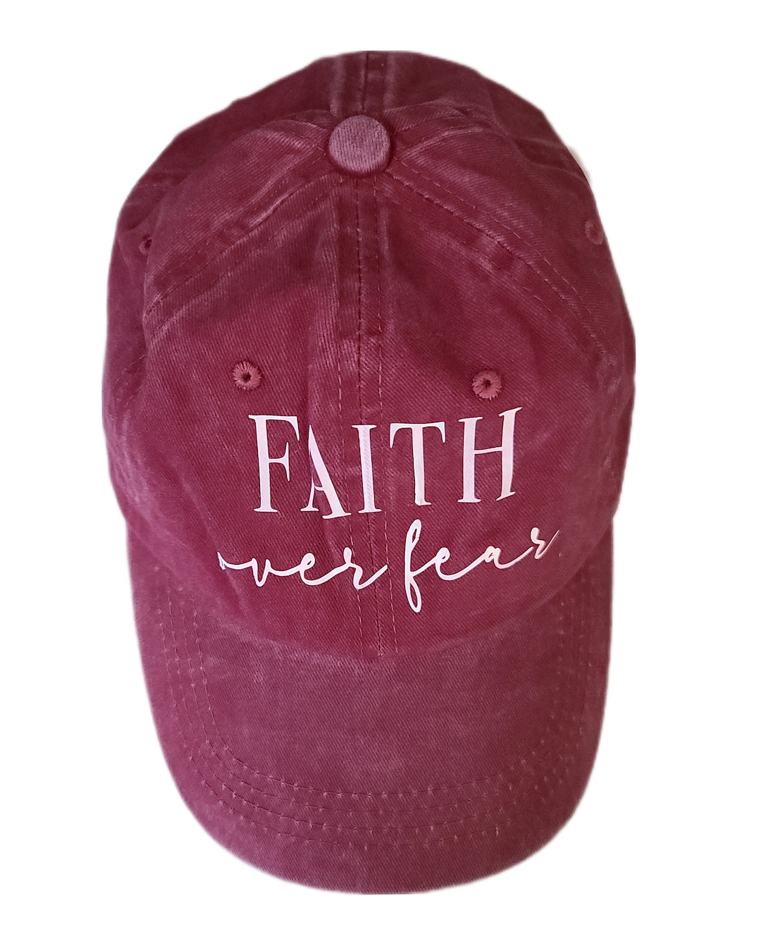 Faith Over Fear Hat – Inspirational Cap, Stylish Christian Baseball Cap ...