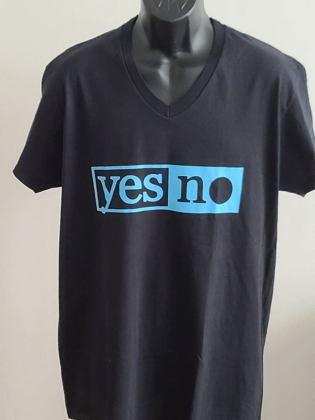 Yes No Design T-shirt - Etsy