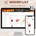 Grocery List Notion Template, Shop Best Price Organizer, Supermarket ...