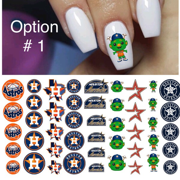 Baseball Nail Decals - Etsy