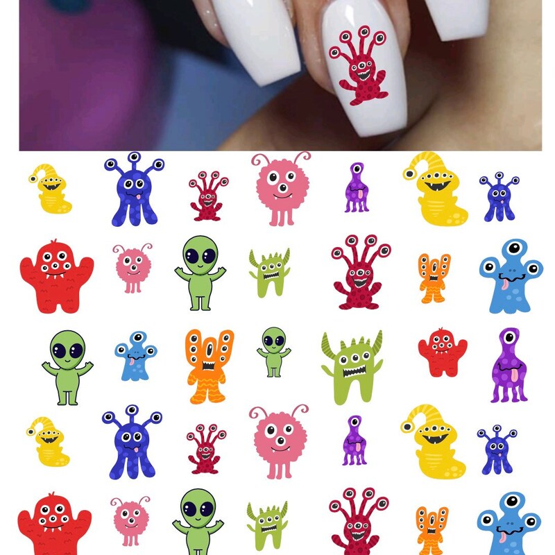 Alien Nails - Etsy
