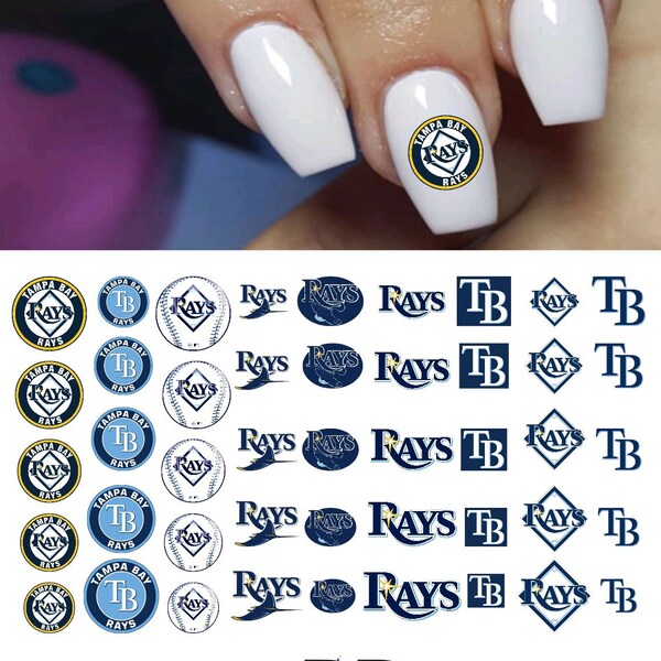 Baseball Nail Decals - Etsy