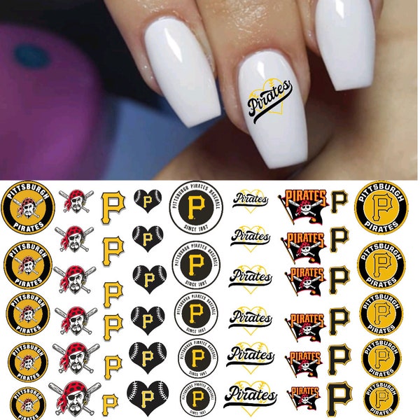 Baseball Nail Decals - Etsy