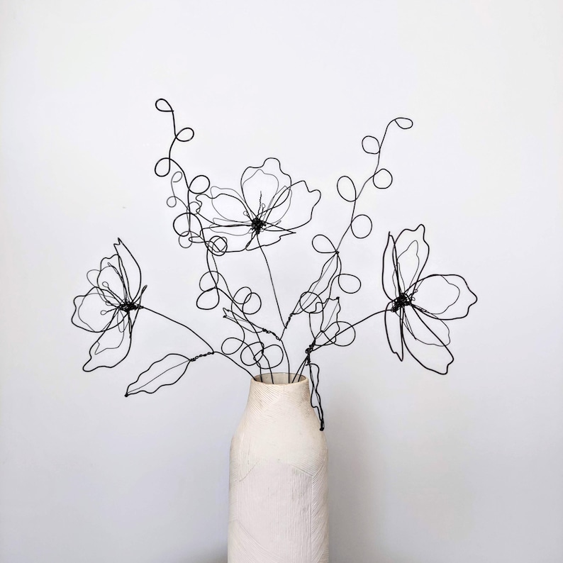 An Everlasting Bouquet of Wire Wildflowers as a Timeless Home Decor ...