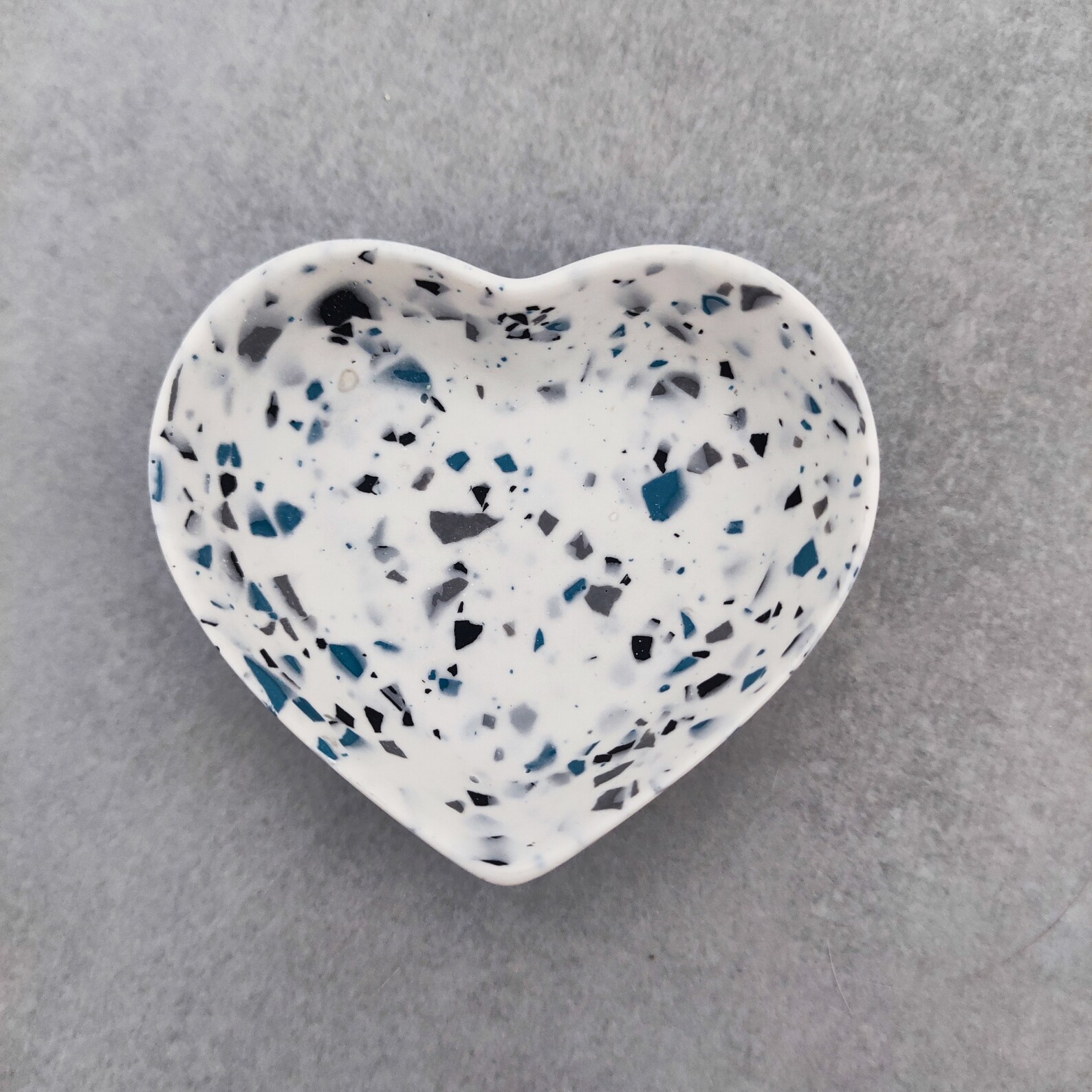 Terrazzo Heart Tray Jesmonite Key Tray Tealight Candle - Etsy
