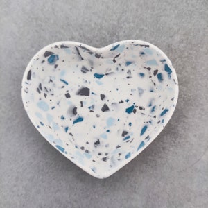 Terrazzo Heart Tray Jesmonite Key Tray Tealight Candle - Etsy
