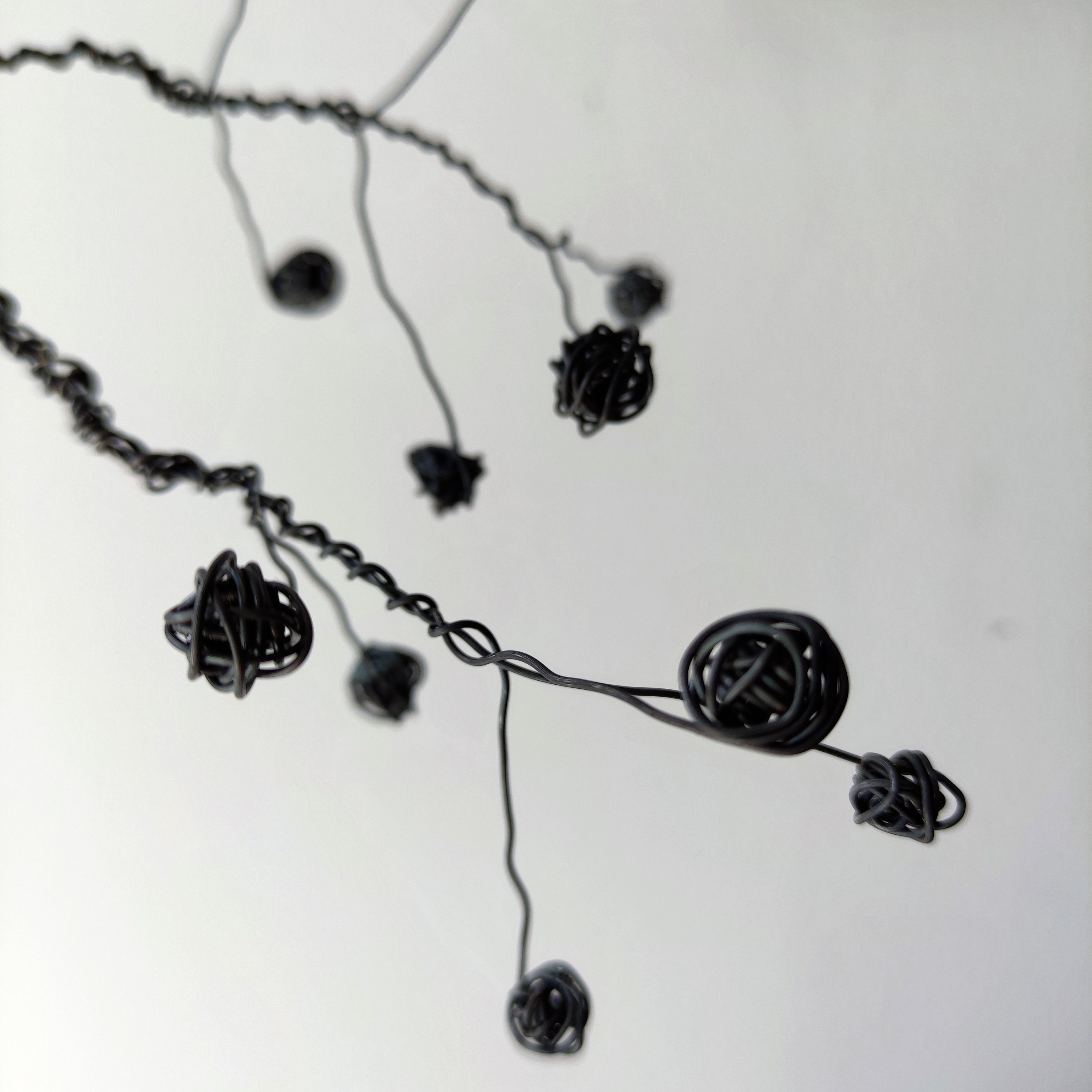 Tree Branch From Annealed Wire Wire Floral Sculpture Minimalist Line ...