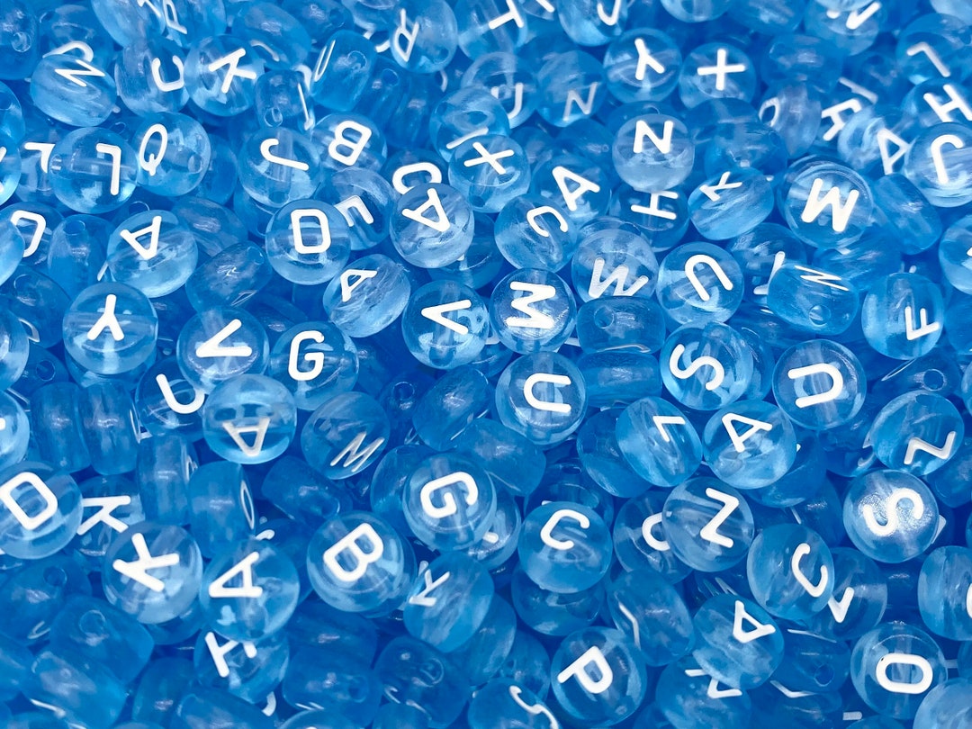 10 Pcs, Choose Your Letter, Alphabet Letter Beads, Individual Letter ...