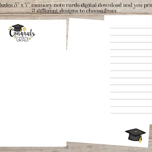 Graduation Memory Jar Sign and Note Card / DIY Memory Jar Sign Editable ...