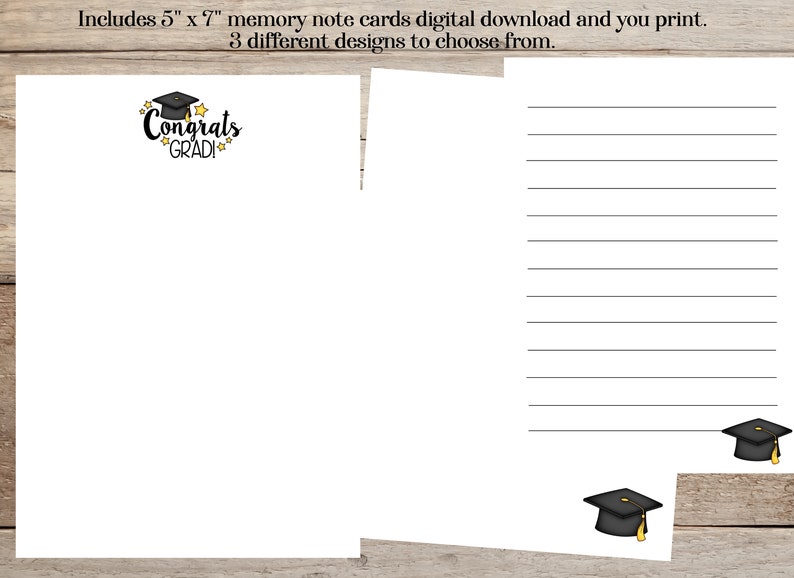 Graduation Memory Jar Sign & Cards: DIY Printable (digital Download) - Etsy