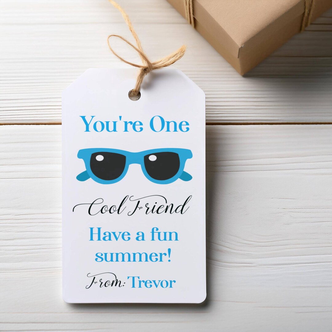 Editable End of the School Year Student Gift Tag / Gift Tag for ...