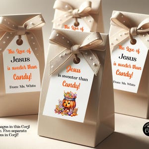 Christian Halloween Tag: Love of Jesus Candy Favor (digital Download ...