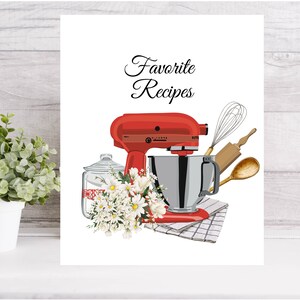 Personalized Cookbook Cover, Spine and Back Cover Digital Download ...