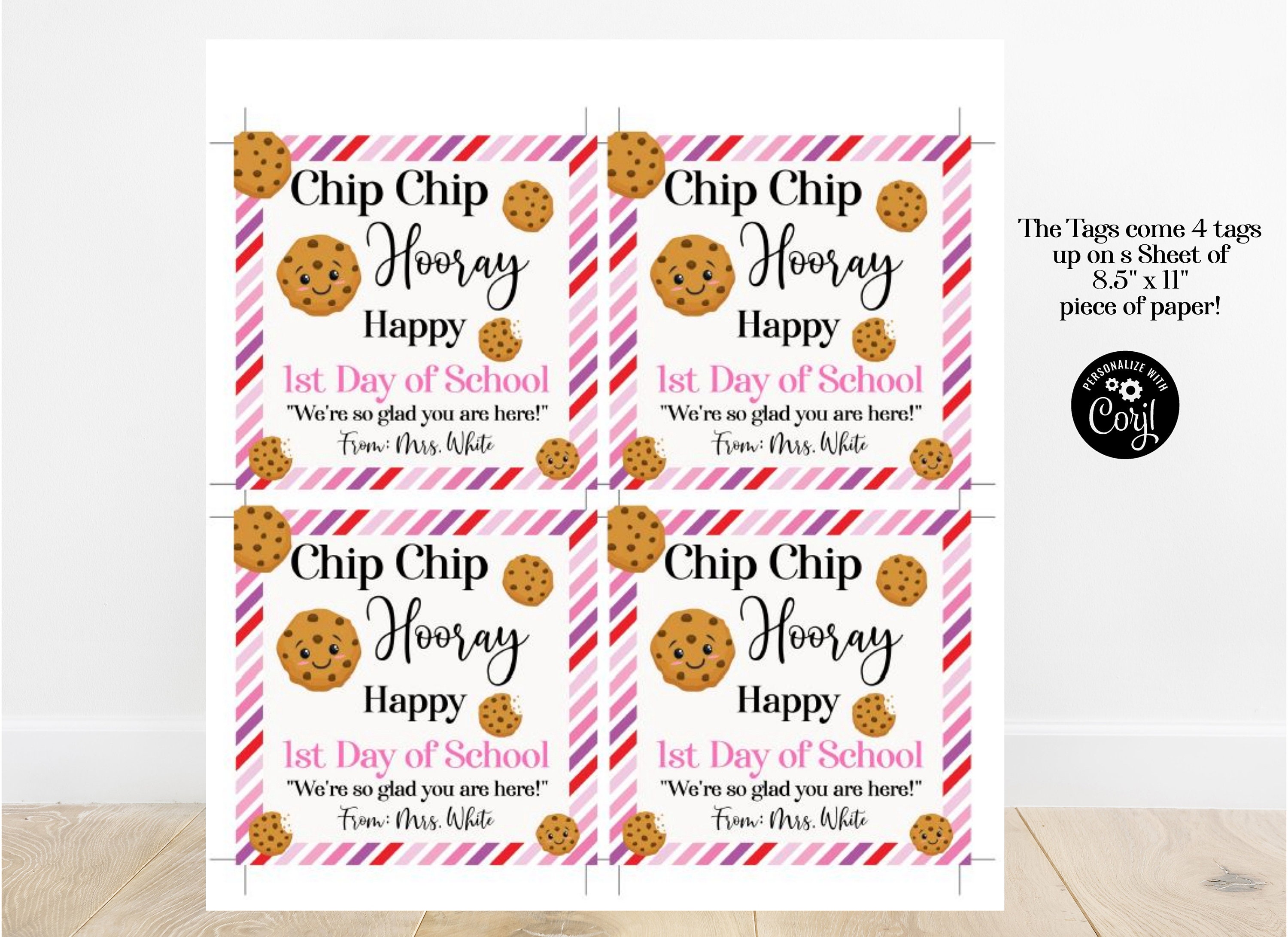 1st Day of School Teacher Appreciation Gift Tags That Are - Etsy