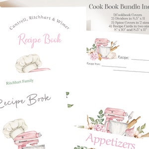 Custom Cook Book Cover 8.5 X 11 Includes Front, Back, Spine and 19 ...