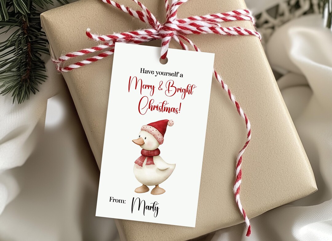 Editable Christmas Gift Tags for Teachers and Students Digital Download ...