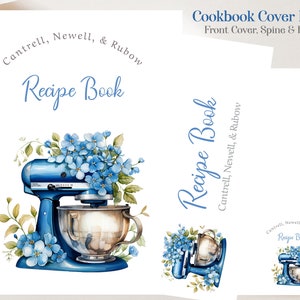 Personalized Family Cookbook Cover Template: Editable Recipe Book ...