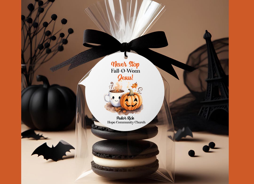Editable Fall-o-ween Jesus Favor Tags: Christian Halloween Treat ...