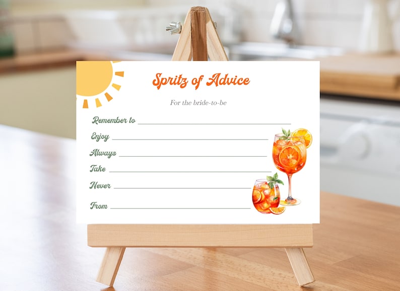 Bridal Shower Advice Cards (digital Download) - Etsy
