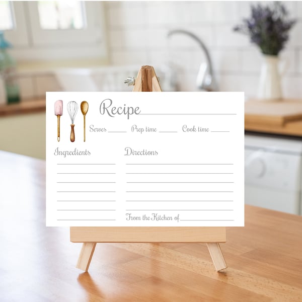 Recipe Card Box - Etsy