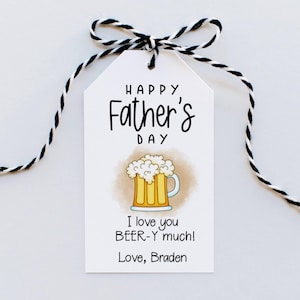 Father's Day Gift Tag, Editable Father's Day Gift Tag, "we Love You ...