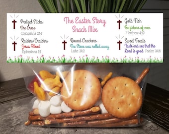 Easter Story Snack Mix for Holy Week Kids Resurrection Easter Story ...