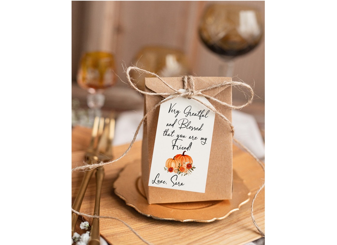 Friendsgiving Gift Tags and Favor Tags 2 X 3.5 - Etsy