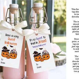 Printable Halloween Treat Tags - "it's so Sweet to Trust in Jesus" (digital Download) - Etsy