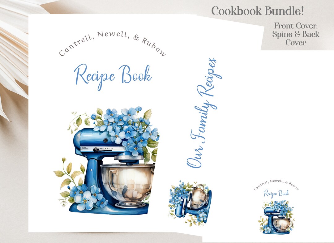 Cook Book Cover Purple Kitchen Aid Mixer, Personalized Cook Book Cover ...