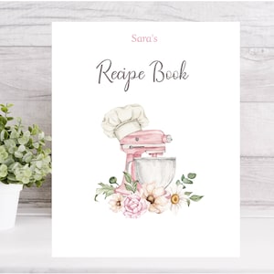 Cookbook Cover Personalized. Printable Cookbook Cover Instant - Etsy
