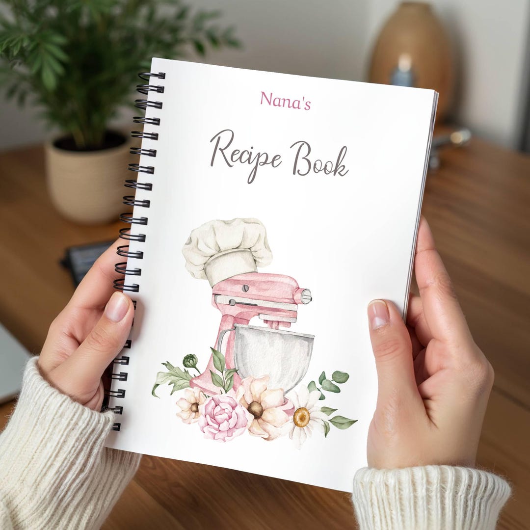 Create Personalized Spiral Cookbook Set With Cover, Back Cover ...