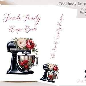 Family Recipe Binder Includes Cook Book Cover, Back Cover and Recipe ...