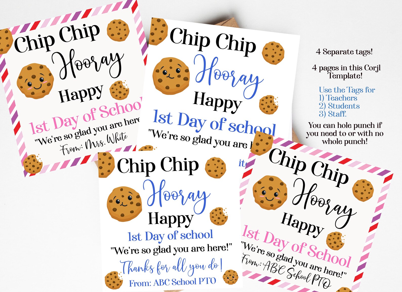 1st Day of School Teacher Appreciation Gift Tags That Are - Etsy