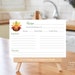 Thanksgiving Printable Recipe Card Download and Print Recipe - Etsy