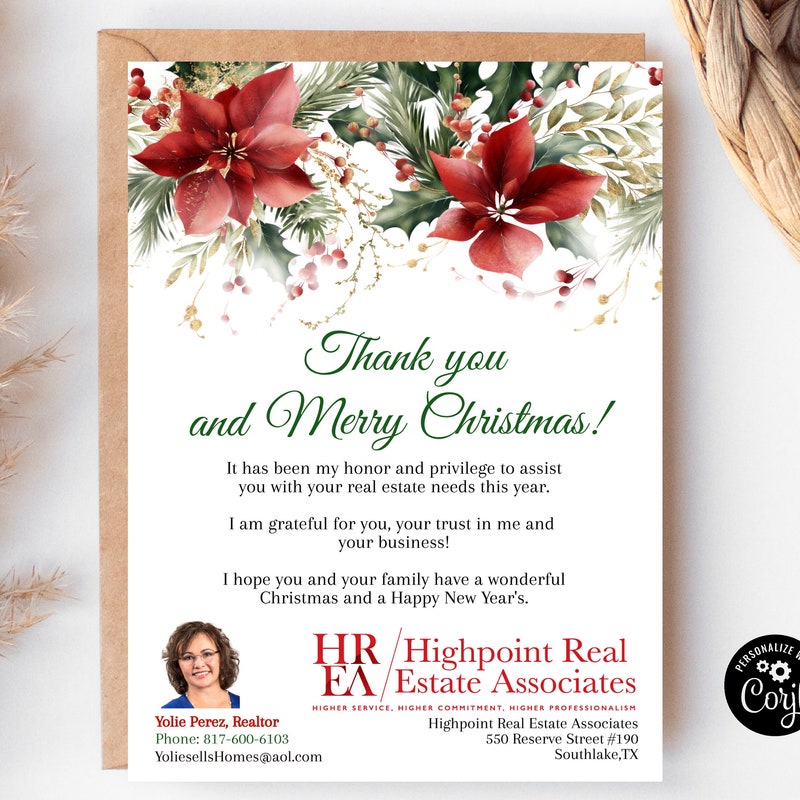 Realtor Christmas Cards - Etsy