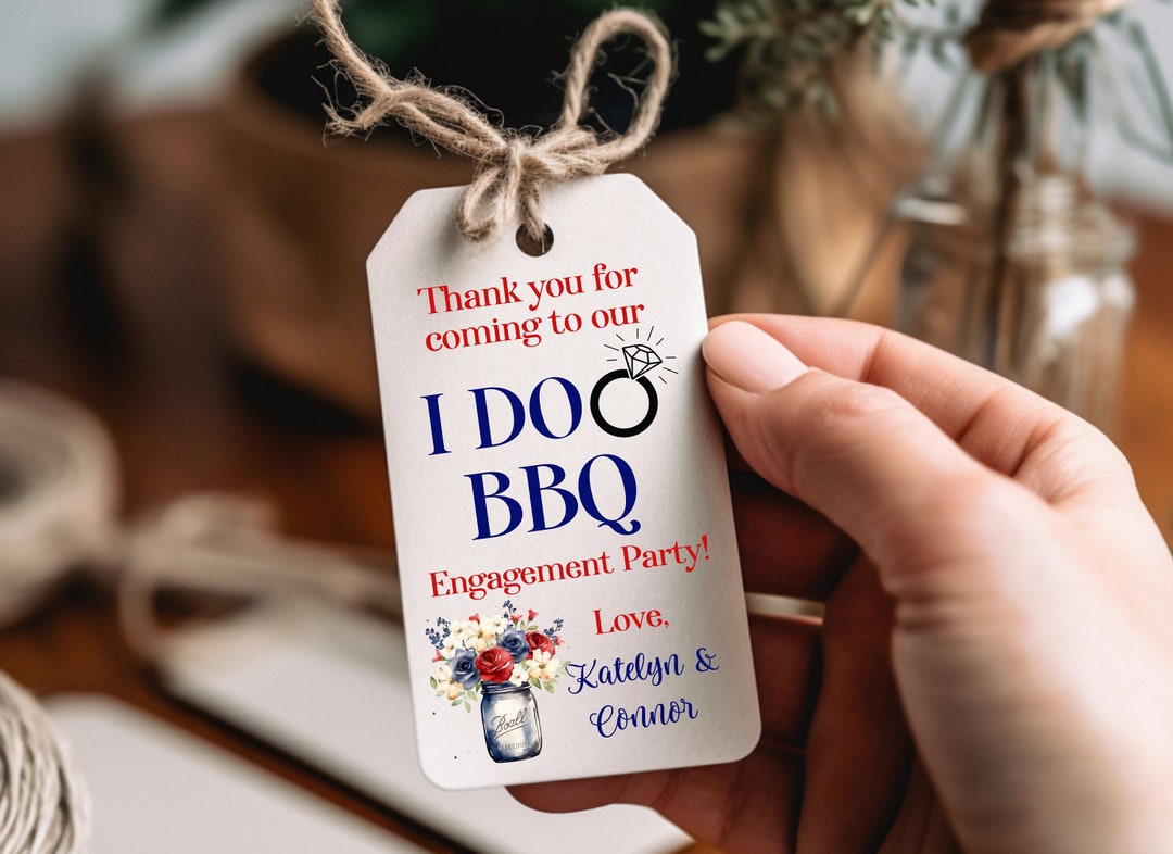 I DO BBQ Gift Tag: Couples Shower Favor (digital Download) - Etsy