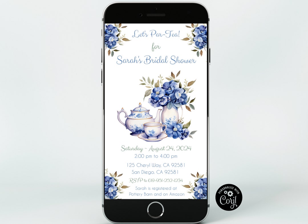 Editable Bridal Shower Text Invitation, Bridal Brunch Invite, Wedding ...