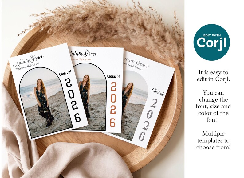 Editable Graduation Party Invitation 5" X 7" Two Sided -digital ...