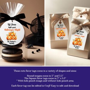 Editable Christian Halloween Favor Tags: Trunk or Treat (PDF) - Etsy