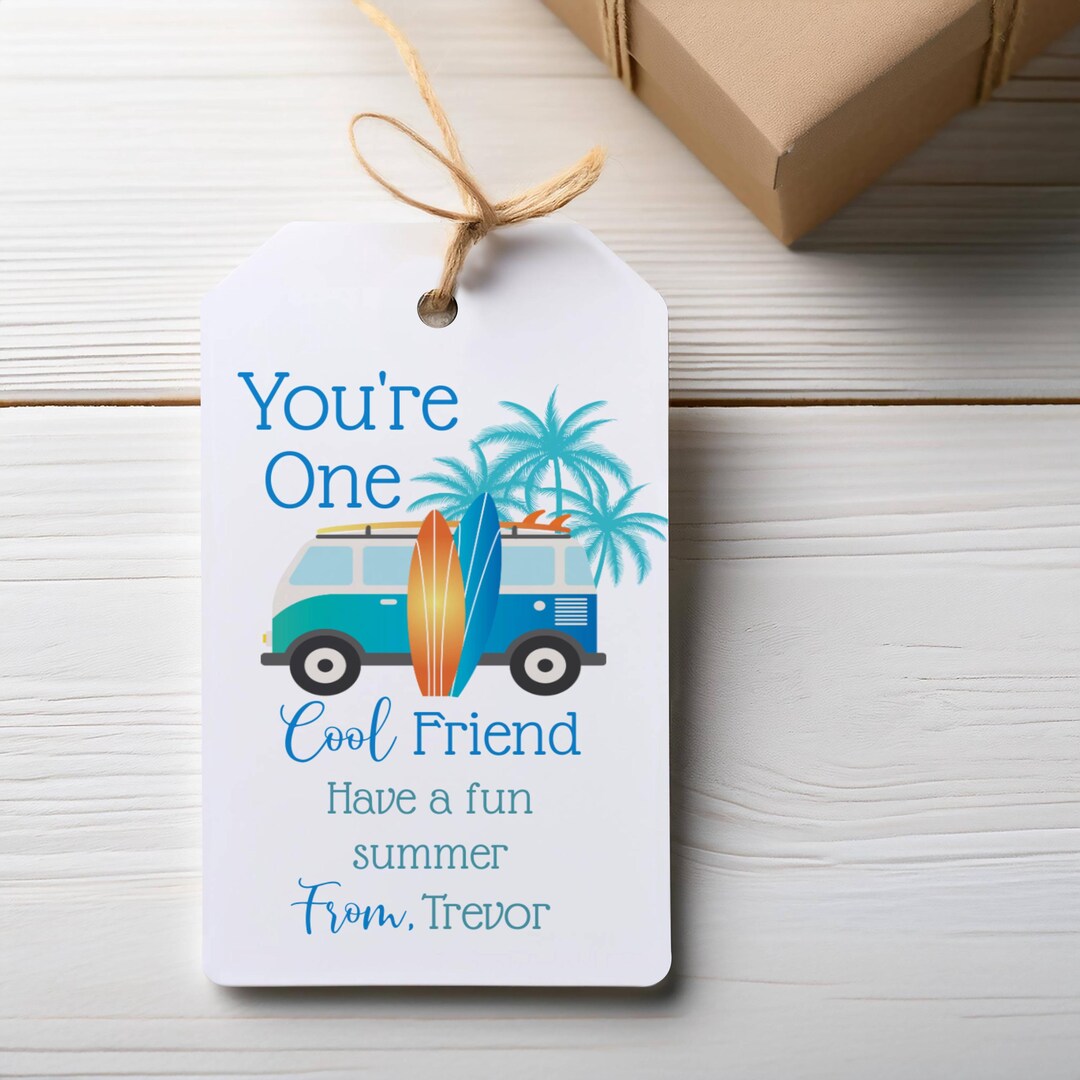 Editable End of the School Year Student Gift Tag / Gift Tag for ...