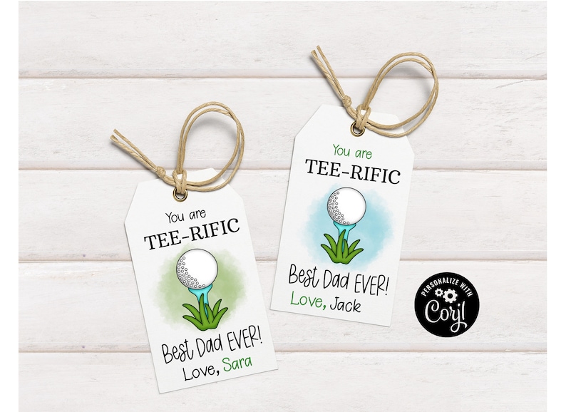 Father's Day Gift Tag Editable Father's Day Gift Tag - Etsy