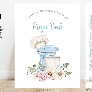 Custom Cook Book Cover 8.5" X 11" Includes Front, Back, Spine and 13 ...