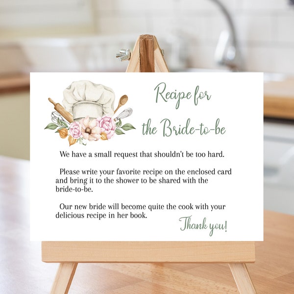 Recipe Request Card - Etsy