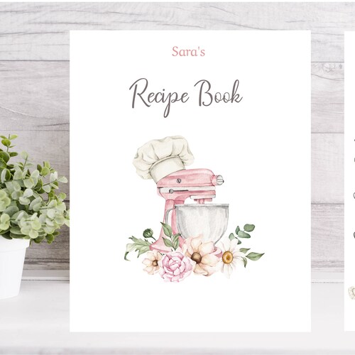 Personalized Cook Book Cover Editable Cookbook Cover - Etsy